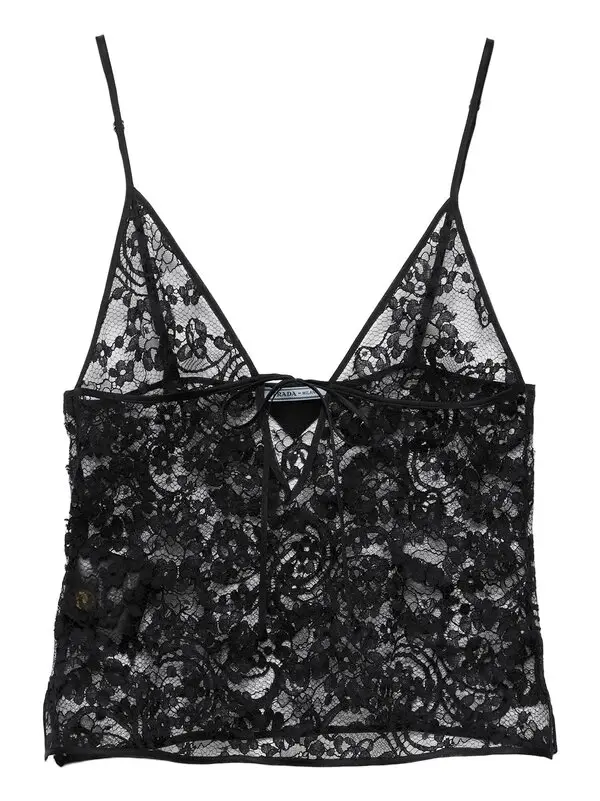 Prada Lace Top - Black