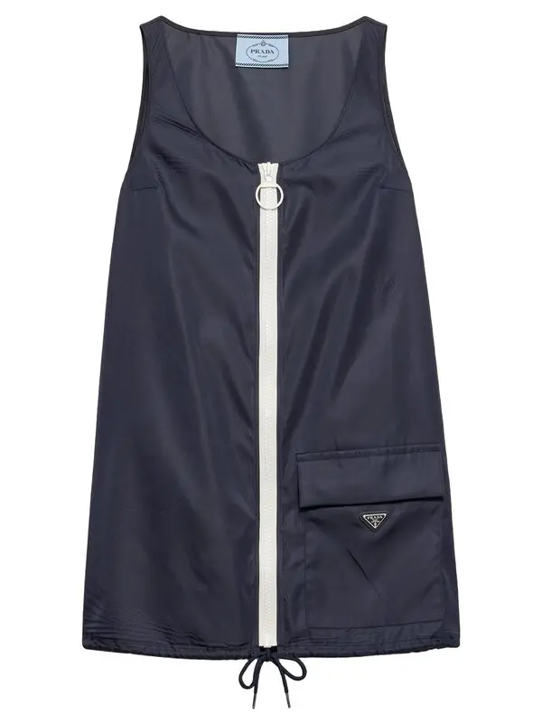Prada Re-nylon Mini-dress - Blue