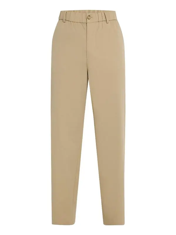FRAME Relaxed Cotton Trousers - Oxford Beige