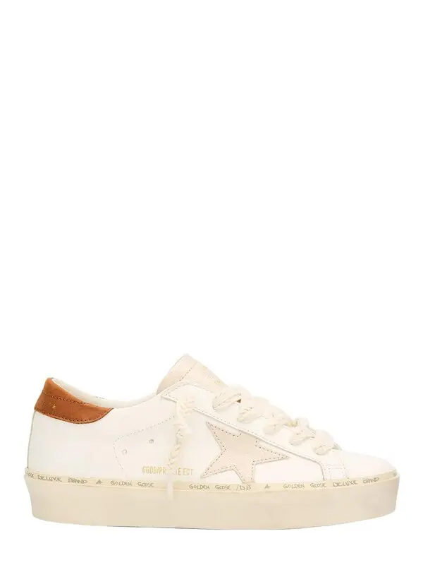 Golden Goose Hi-star Leather Low-top Sneakers - Whitecreambrown