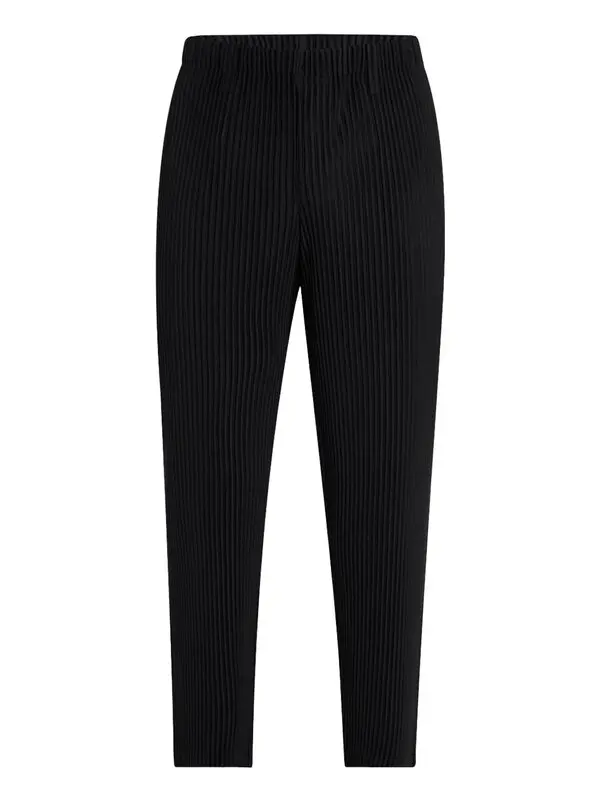 Issey Miyake Pleated Flat-front Pants - Black