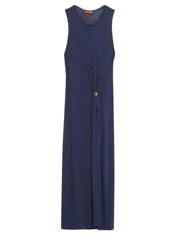 Altuzarra Saralien Gathered Maxi Dress - Berry Blue