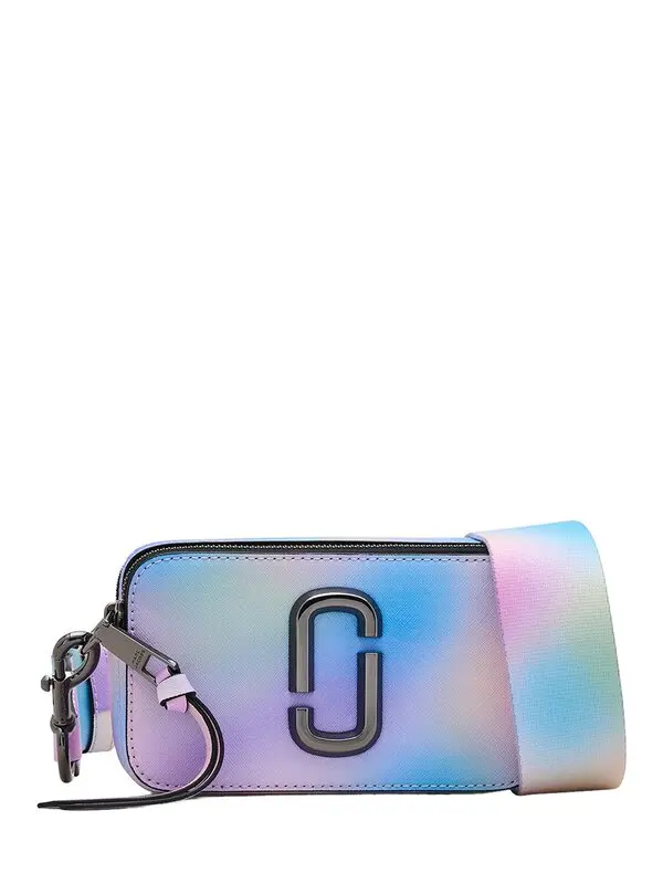 Marc Jacobs Snapshot Airbrush Leather Crossbody Bag - Blue Multi