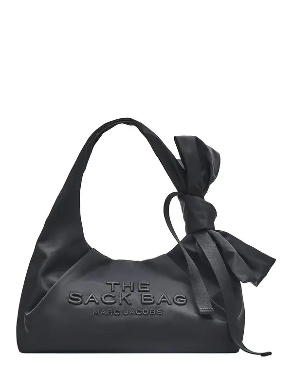 Marc Jacobs The Sack Bow Nylon Shoulder Bag - Black
