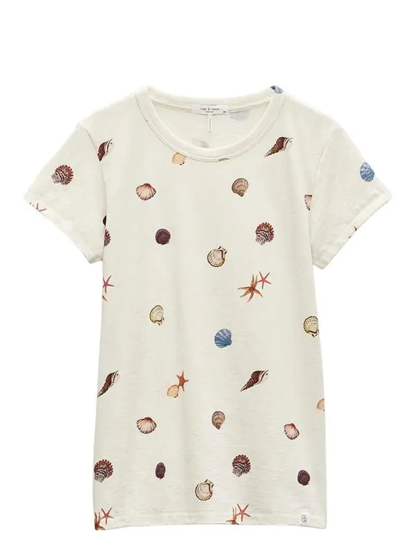 Rag & Bone Seashell Print Tee - Ivymt