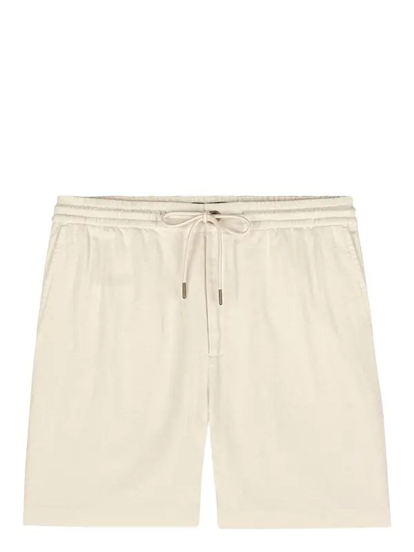 Rails Archer 6 Cotton And Linen Drawstring Shorts - Ecru