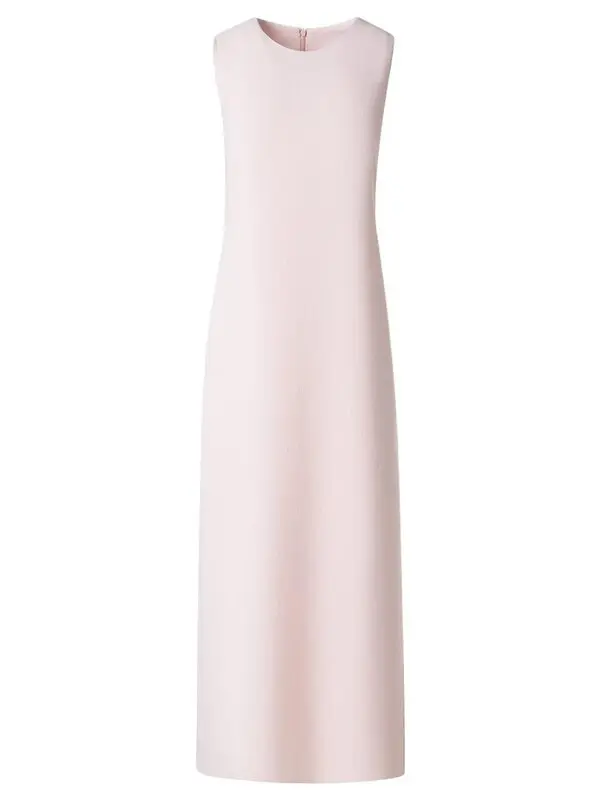 Akris Sleeveless Virgin Wool Midi Dress - Powder Pink
