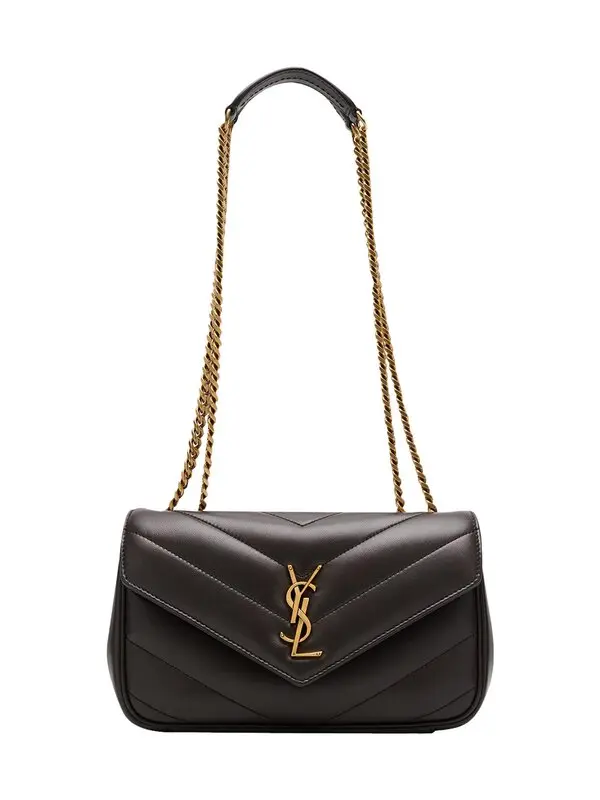 Saint Laurent Loulou Small Shoulder Bag - Urban Grey