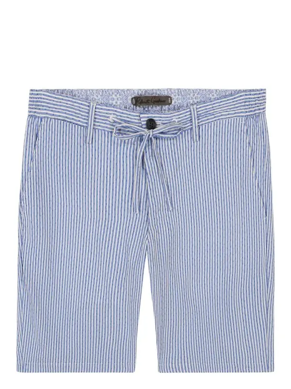 Robert Graham Striped Woven Shorts - Navy
