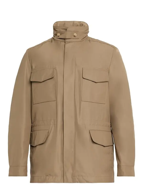 Loro Piana Traveler Field Jacket With Stowaway Hood - Gothic Beige