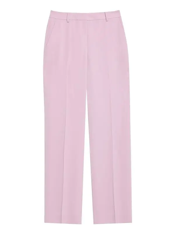 Lafayette 148 New York Gates Straight-leg Crepe Pants - Lavender