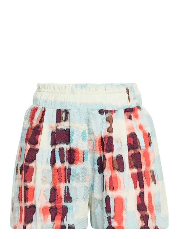 Silvia Tcherassi Giorgio Printed Cotton-stretch Shorts - Aqwtrclr