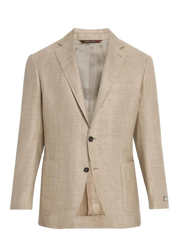 Canali Hopsack Sport Coat - Tan