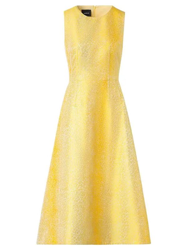 Akris Sleeveless A-line Midi Dress - Sun