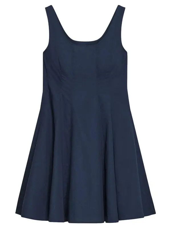 Theory Fit-&-flare Mini Dress - Nocturne Navy