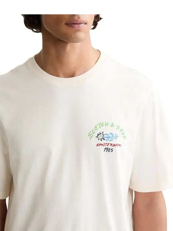 Scotch & Soda Apos;s Graphic Crewneck T-shirt - Eggnog