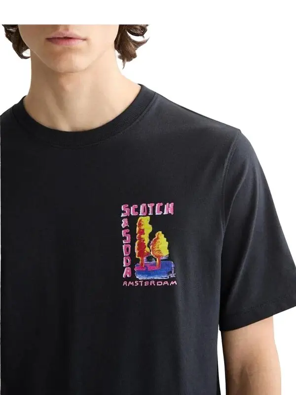Scotch & Soda Apos;s Graphic Crewneck T-shirt - Meteorite