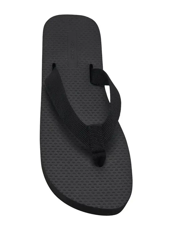 THE ROW Dune Cotton Flatform Thong Sandals - Black