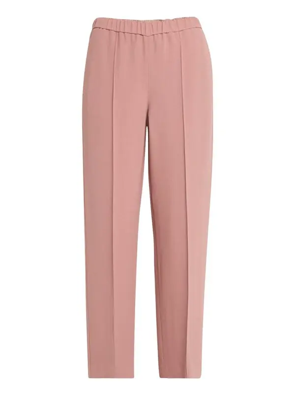 Fabiana Filippi Cropped Pintuck Cady Trousers - Rosa Fumo