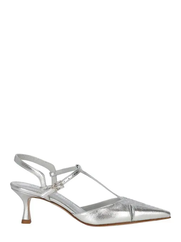 SERGIO LEVANTESI Edvige Slingback Pumps - Silver