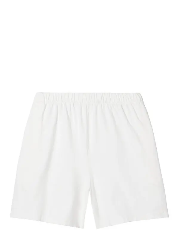 THE ROW Gunty Cotton Shorts - Off-white