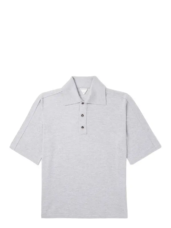 Bottega Veneta Wool Polo Shirt - Gray