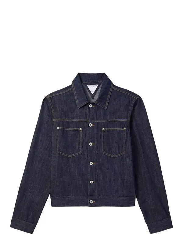 Bottega Veneta Denim Trucker Jacket - Blue