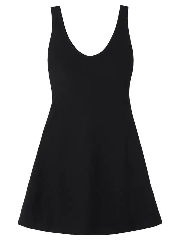 LESET Rio Stretch-ponte Mini Dress - Black