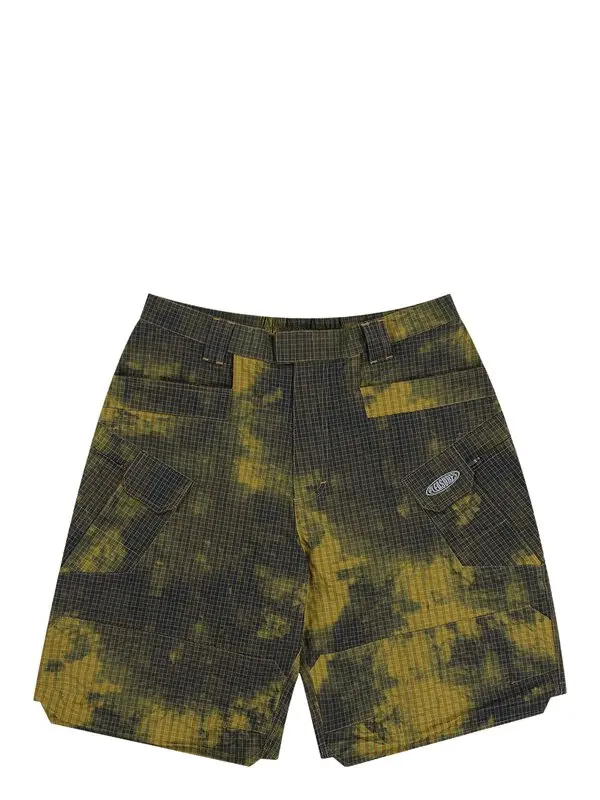 PLEASURES Oval Tactical Cargo Shorts - Yellow