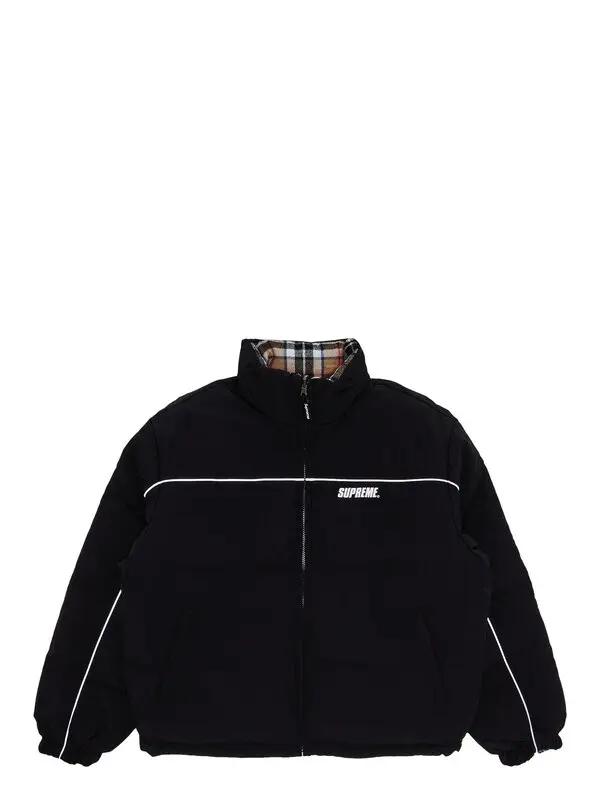 Supreme Reversible Puffer Jacket - Black