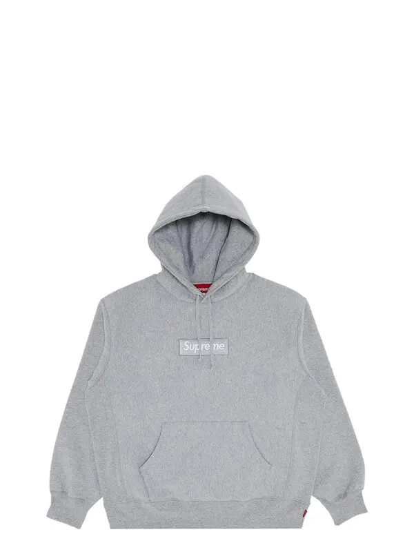 Supreme Box Logo Hooded Sweatshirt - Grey
