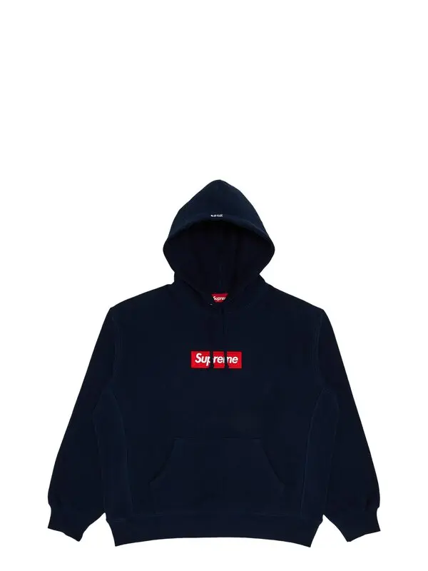 Supreme Box Logo Hooded Sweatshirt - Blue