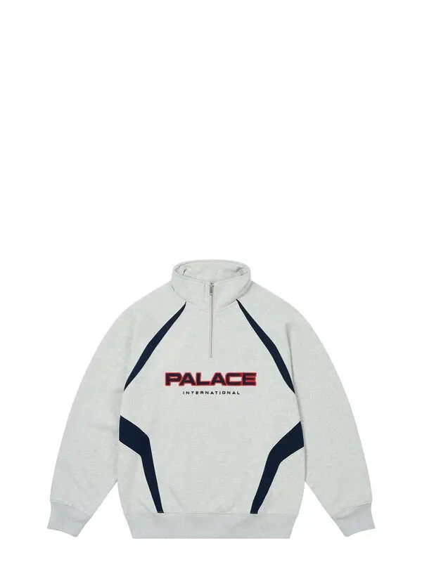 PALACE International 1/4 Zip - Grey