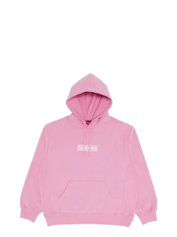 Supreme Box Logo Hooded Sweatshirt - Pink