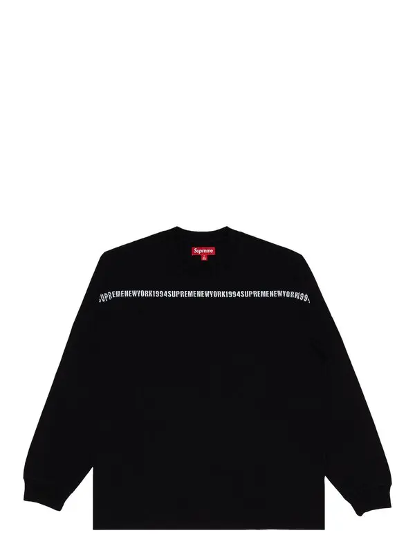 Supreme Intarsia Stripe Long-sleeve Top - Black