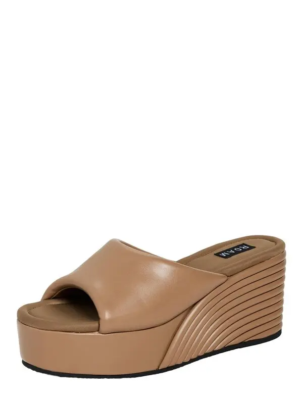 ROAM Scoop Wedge Sandals - Dune