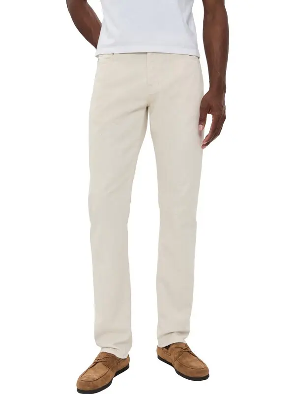 Ag Everett Linen Slim Straight Pants - Natural