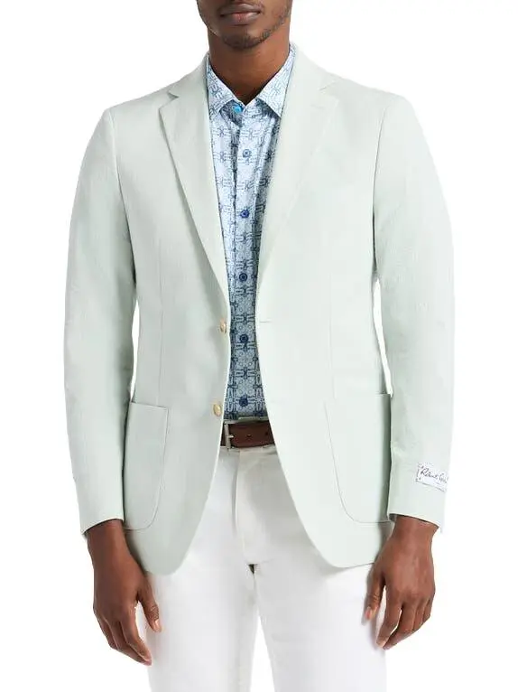 Robert Graham Rayburn Cotton Stretch Seersucker Sport Coat - Blue