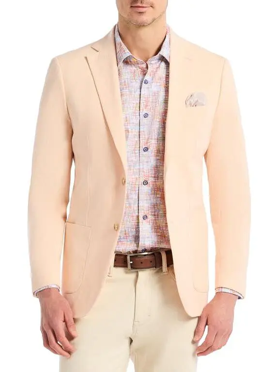 Robert Graham Rayburn Cotton Stretch Seersucker Sport Coat - Light Orange