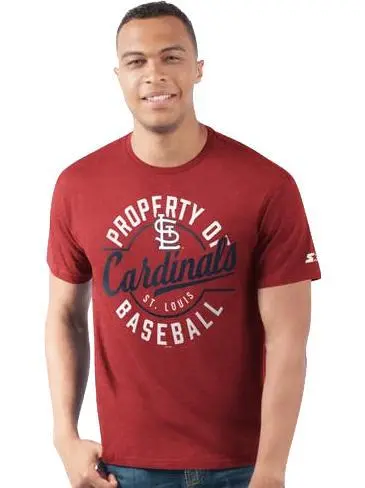 STARTER St. Louis Cardinals Prime Time Property Of T-shirt - Red
