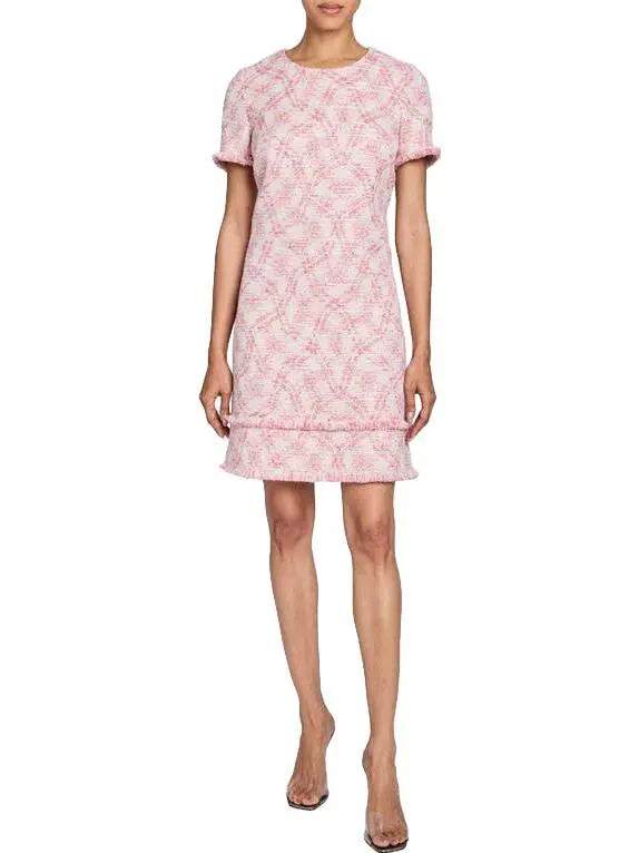 Santorelli Melania Short Sleeve Shift Dress - Sweet Pea