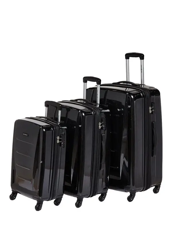 SAMSONITE 3-piece Hardside Luggage Set With Spinner Wheels - Brushed Anthracite