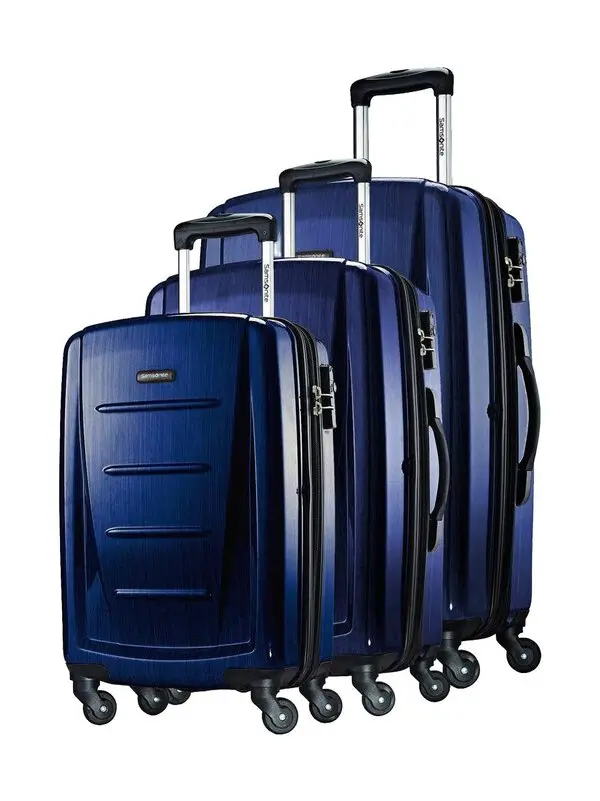 SAMSONITE 3-piece Hardside Luggage Set With Spinner Wheels - Navy