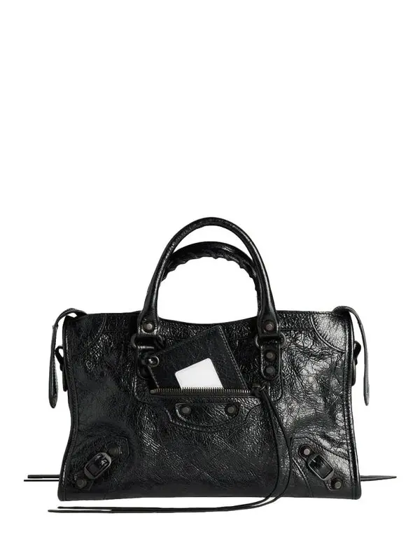 Balenciaga Le City Small Leather Top-handle Bag - Black