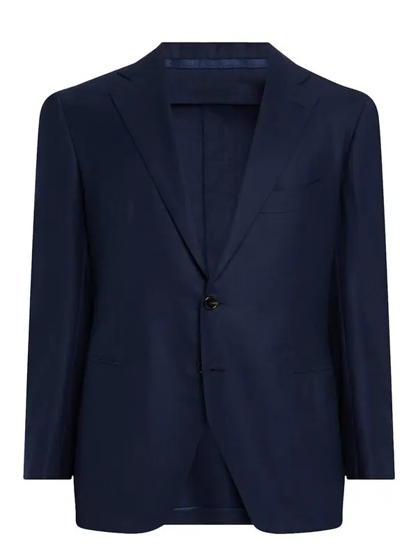 Cesare Attolini Deconstructed Wool Two-button Blazer - Blue