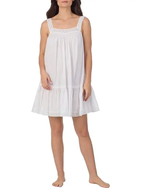 Eileen West Cotton Lawn Short Nightgown - White