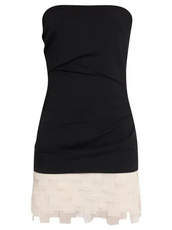JBQ Beau Strapless Mini Dress - Black/bone