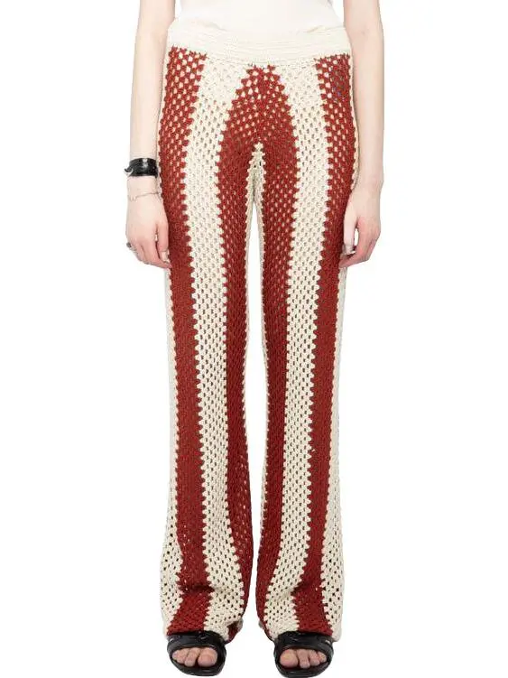 Zadig&Voltaire Pia Crochet Stripe Pants - Judo