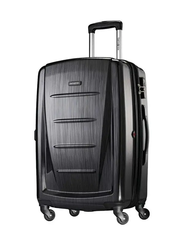 SAMSONITE Winfield 2 Medium Checked Hardside Expandable Luggage With Spinner Wheels - Brushed Anthracite
