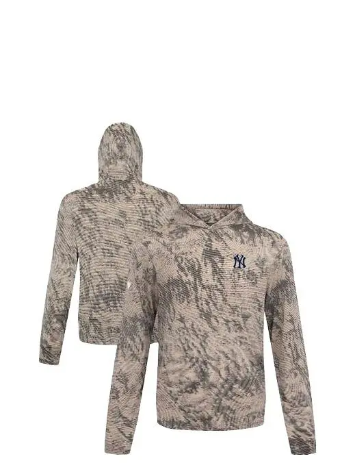 LEVELWEAR New York Yankees Insignia Lightweight Hooded T-shirt - Tan